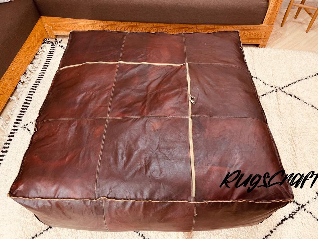 Amazing Pouf Square Ottoman Pouffe Moroccan Coffee Table - Etsy