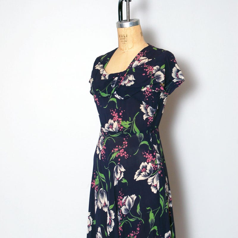 Sheer Silk Ruffle Dress - Etsy