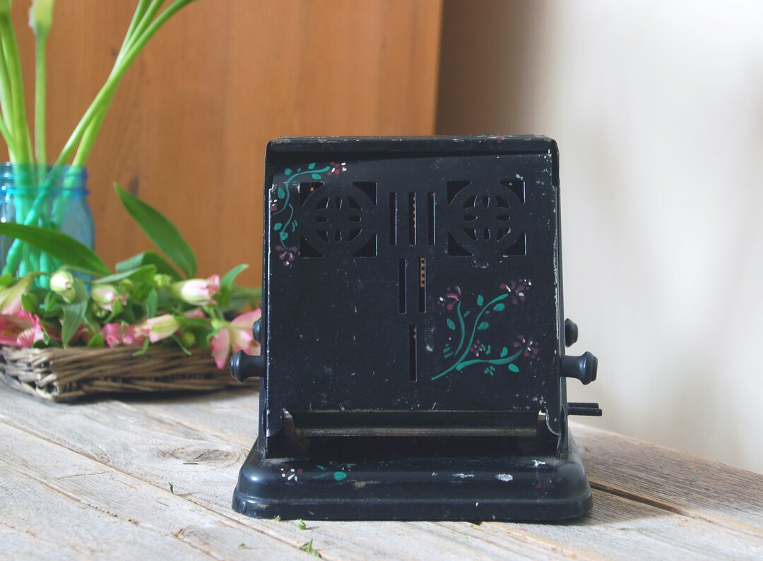 Antique Westinghouse Turnover Toaster / Hand Painted Metal Toaster ...