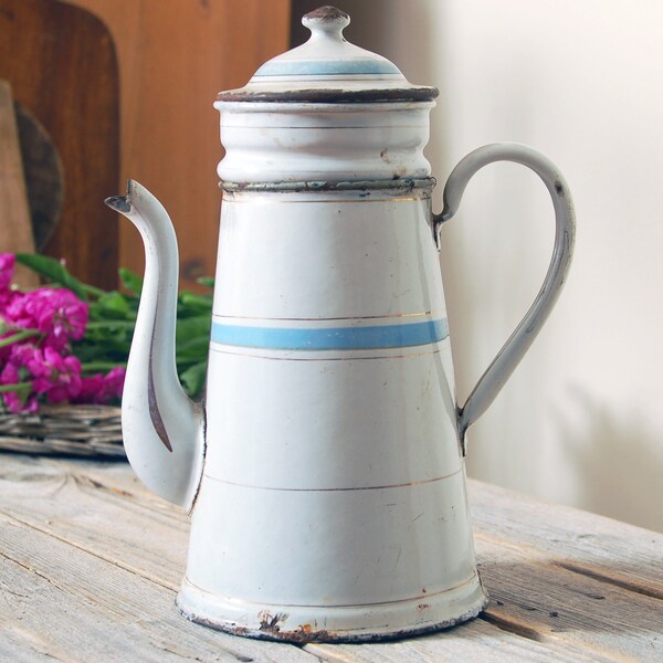 Enamel Coffee Pot - Etsy