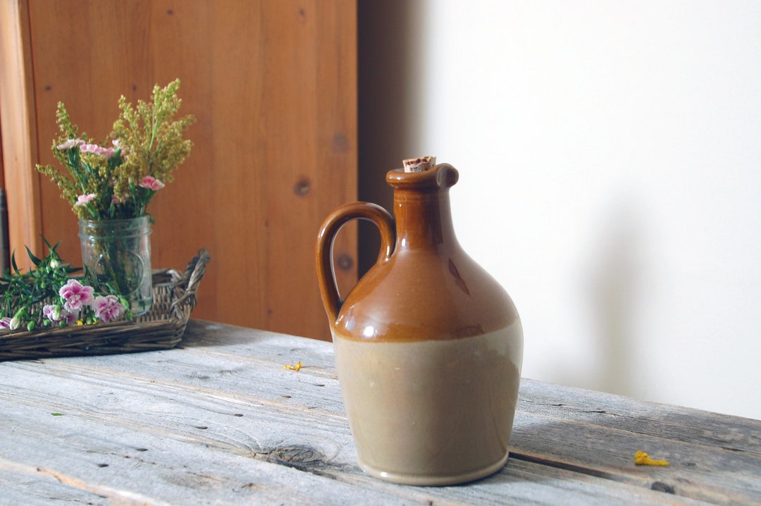 English Stoneware Jug / Vintage Stoneware Flagon / Ceramic Jug - Etsy