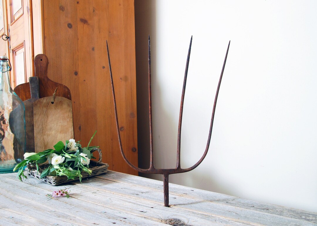 Antique Rake Head / Vintage Rake Head / Primitive Salvaged Metal ...