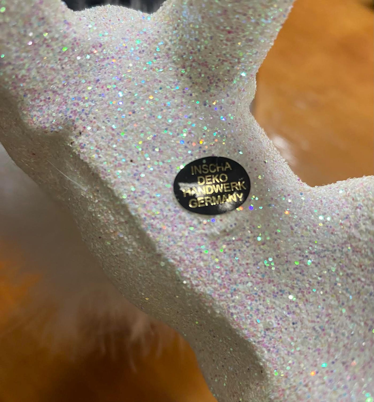 Vintage Glitter Sparkle Deer / Inscha Deko Germany Reindeer / Vintage ...