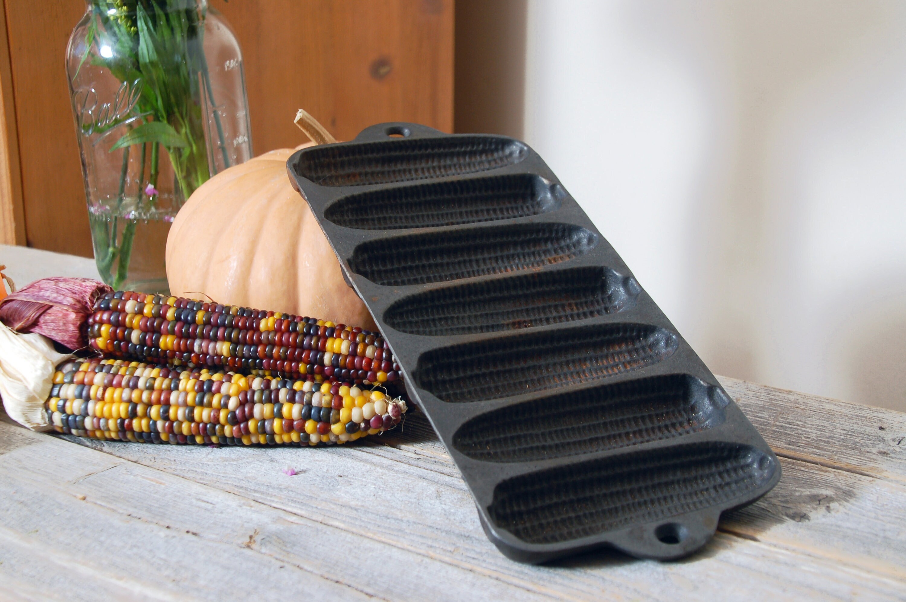 Antique Cast Iron Corn Bread Pan / Wagner Krusty Korn Kobs - Etsy