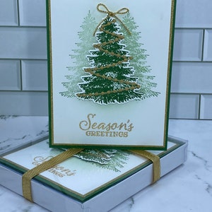 Season’s Greetings Box of 5 Christmas Cards - Etsy