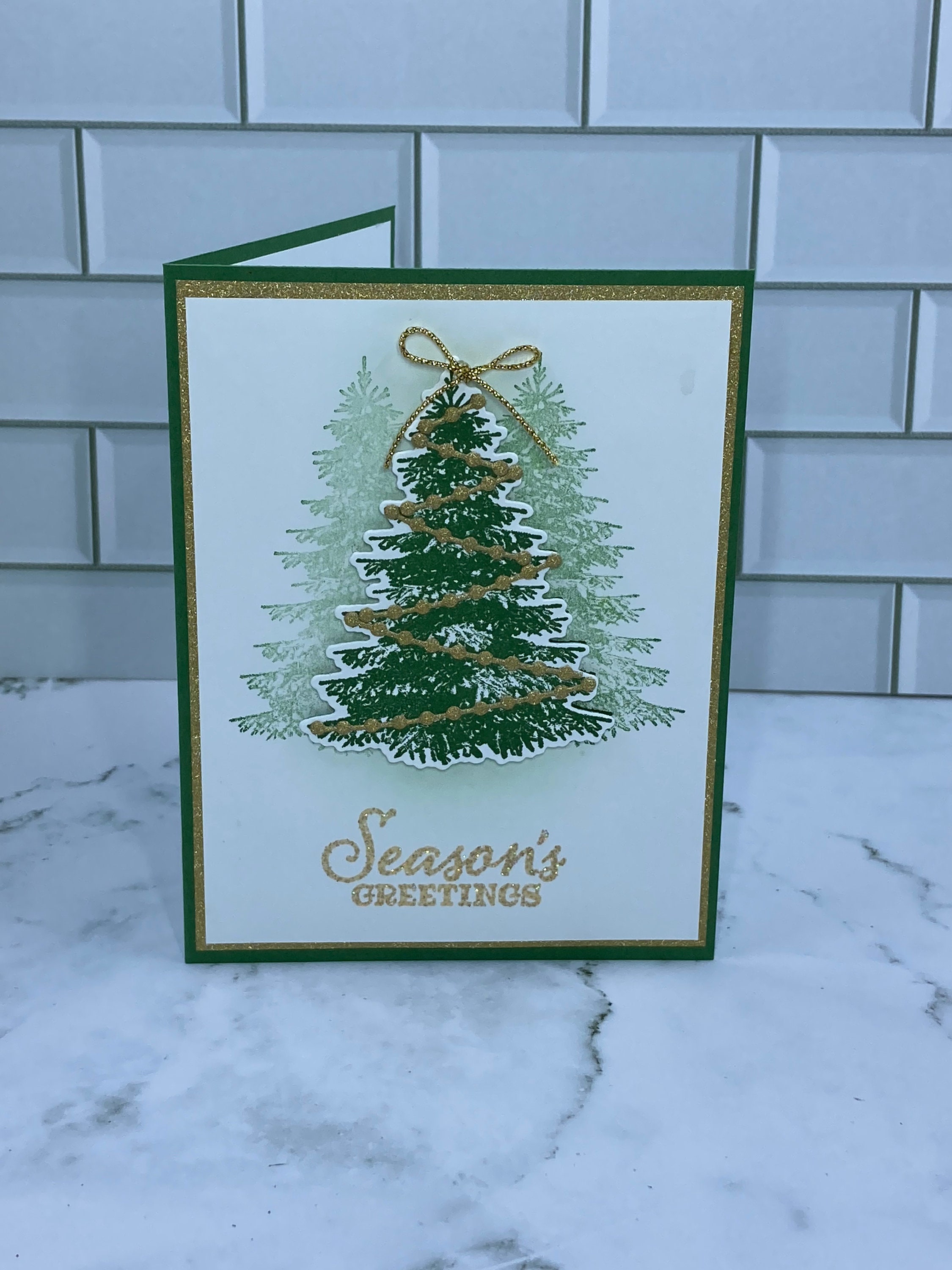 Season’s Greetings Box of 5 Christmas Cards - Etsy