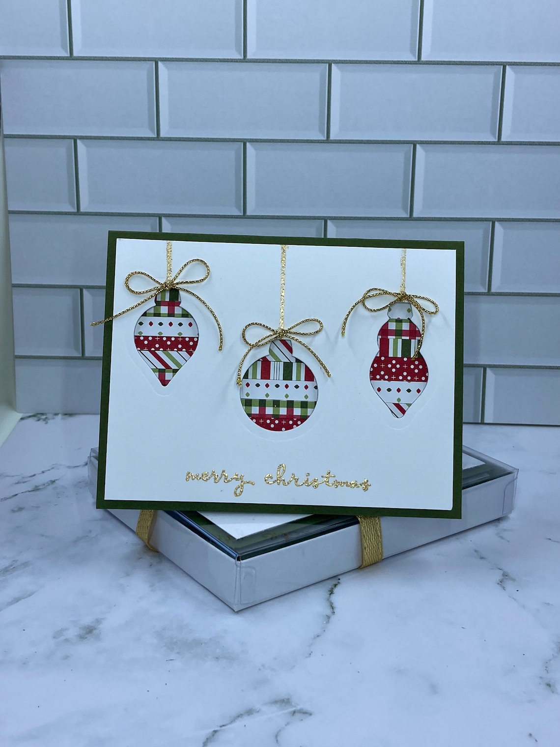 Merry Christmas Box of 5 Christmas Cards - Etsy