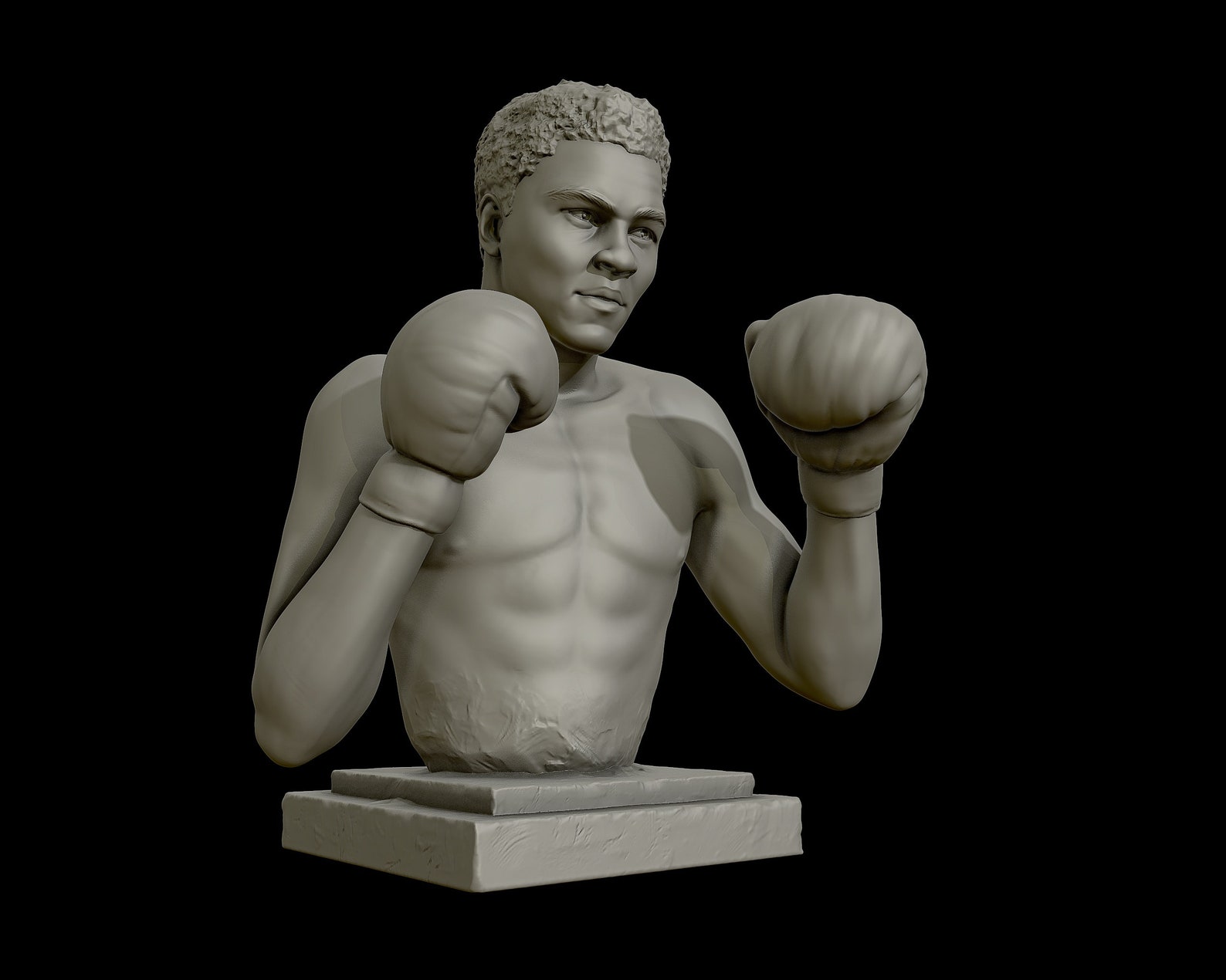 Muhammad Ali 3D Model Sculpture - Etsy