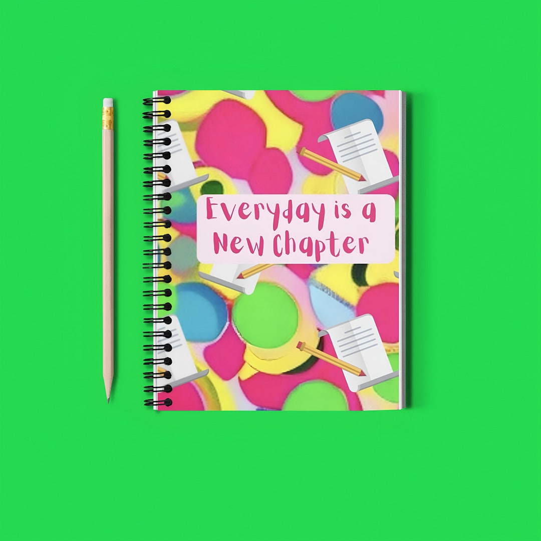 Vibrant Multicolored Spiral Notebook Stylish and Compact Design With ...