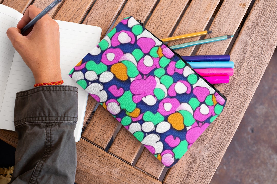 Multi-colored Pencil Pouch Perfect for Every Creative Endeavor vibrant ...