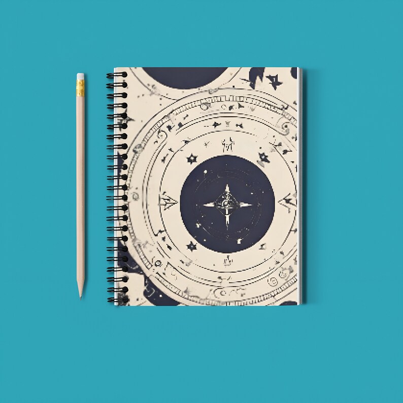 Celestial Blank Spiral Notebooks Trio Galaxy-themed Trio Cosmic Writing ...