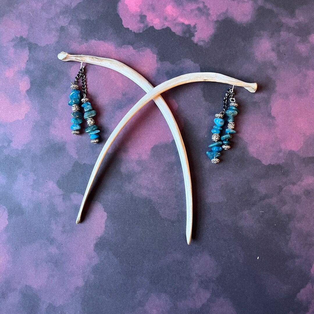 Deer Rib Hair Sticks, Bone Hair Sticks, Witchy Gift for Her, Ren Fair ...