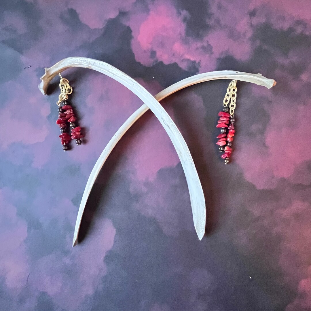 Deer Rib Hair Sticks, Bone Hair Sticks, Witchy Gift for Her, Ren Fair ...