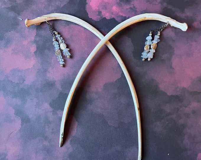 Deer Rib Hair Sticks, Bone Hair Sticks, Witchy Gift for Her, Ren Fair ...