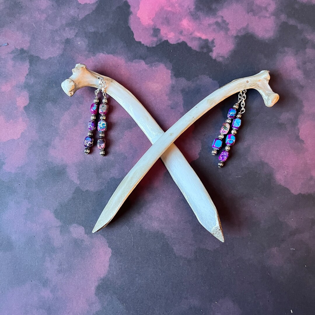 Deer Rib Hair Sticks, Bone Hair Sticks, Witchy Gift for Her, Goblincore ...