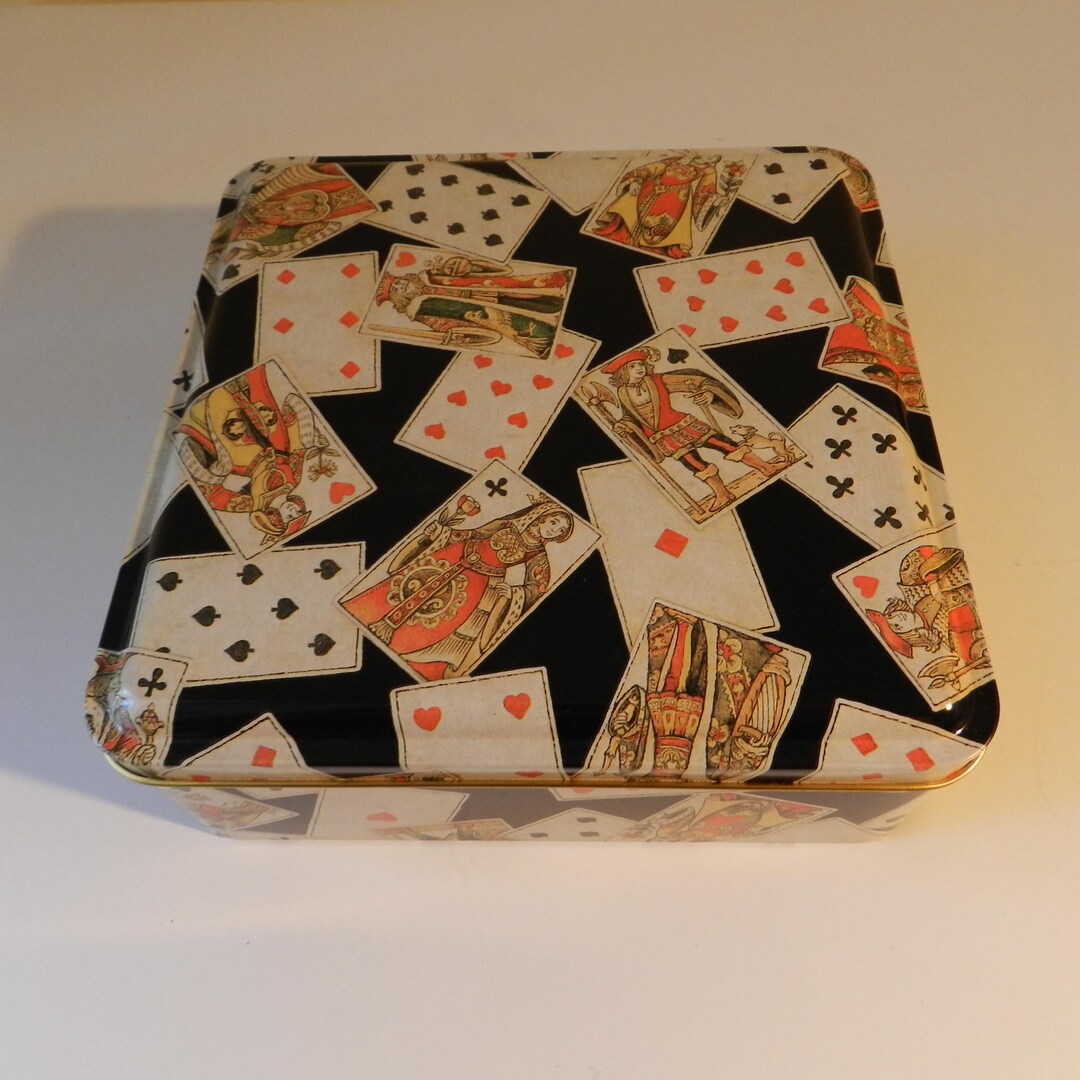 French Vintage Tin/ Playing Card Tin /gift Idea/strorage Tin/vintage ...