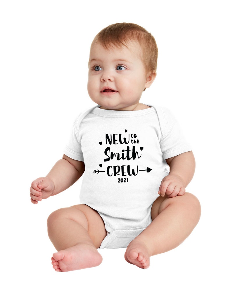 New to the Crew Baby Onesie® -personalized Year New to the Crew ...
