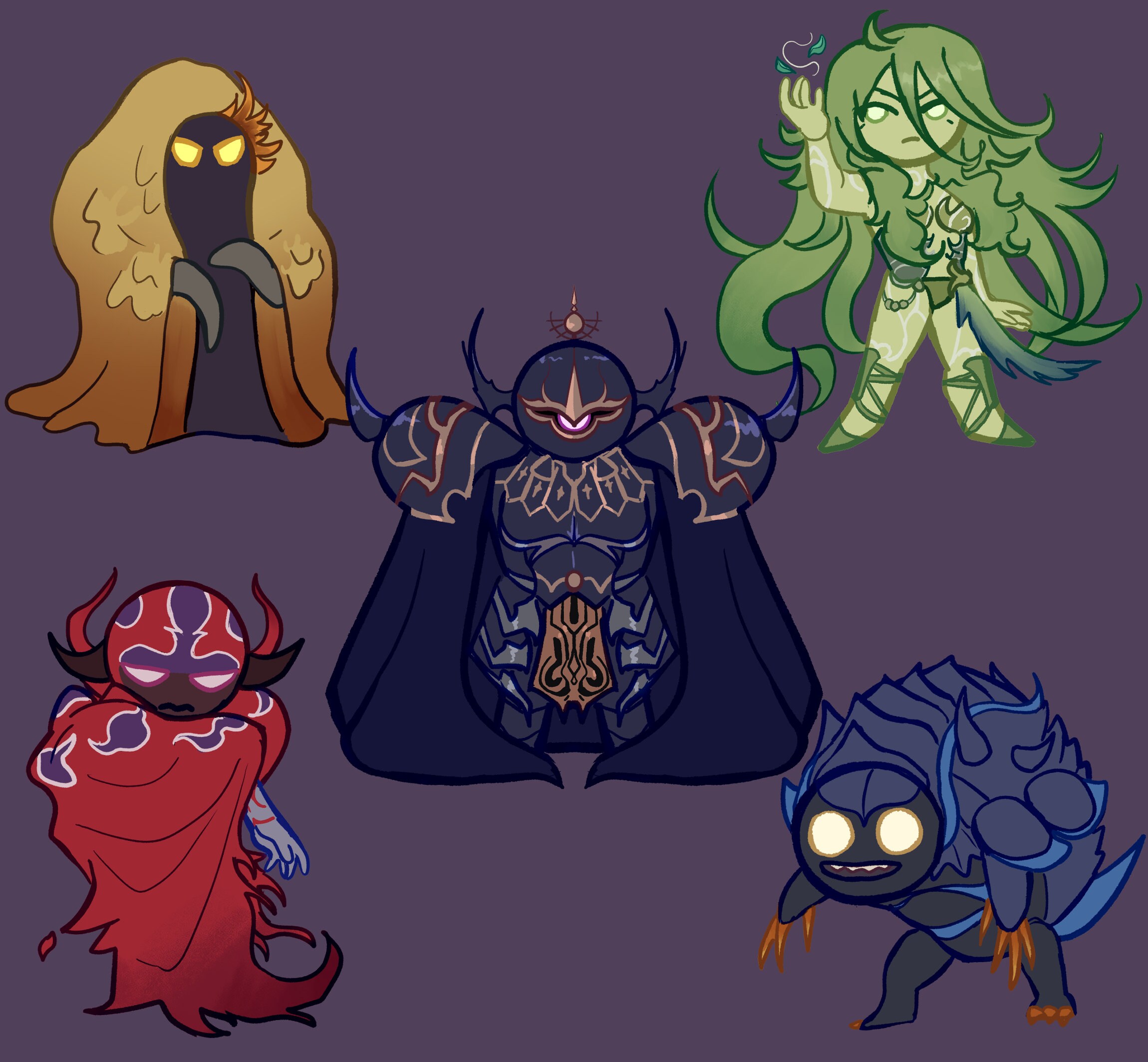 Four Fiends Sticker Pack - Etsy