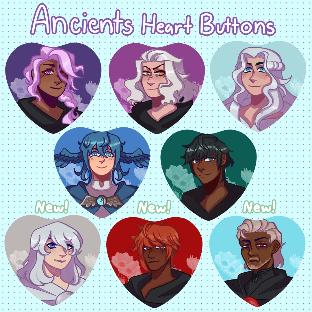 FF14 Ancients Heart Buttons - Etsy