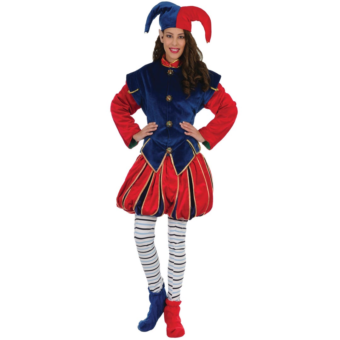 Super Deluxe Red-blue Velvet Elf Costume for Women and Men. Handmade in ...