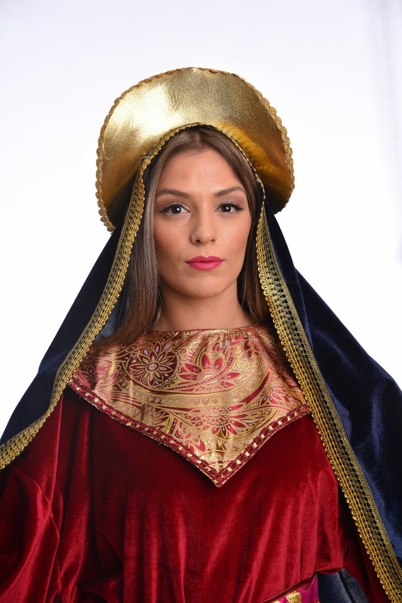 Handmade Virgin Mary Costume Adult, Velvet Nativity Outfit - Etsy