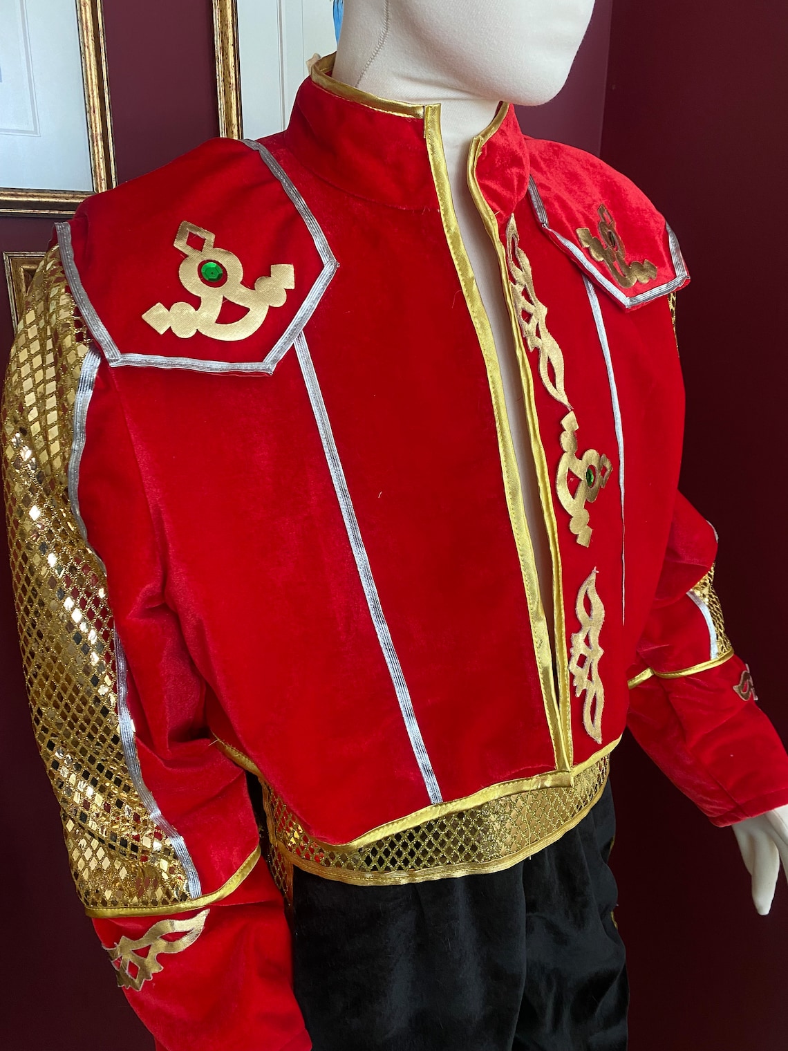 Mens Matador Costume, Bull Fighter Velvet Outfit, Spanish Carnival ...