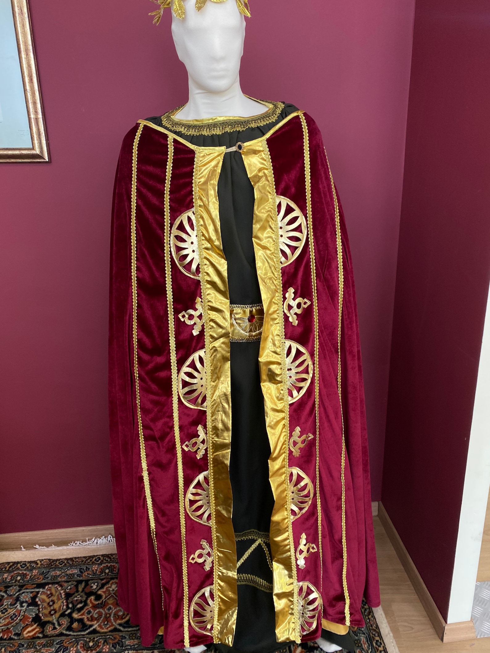 Julius Caesar Velvet Costume Ancient Roman Men's - Etsy