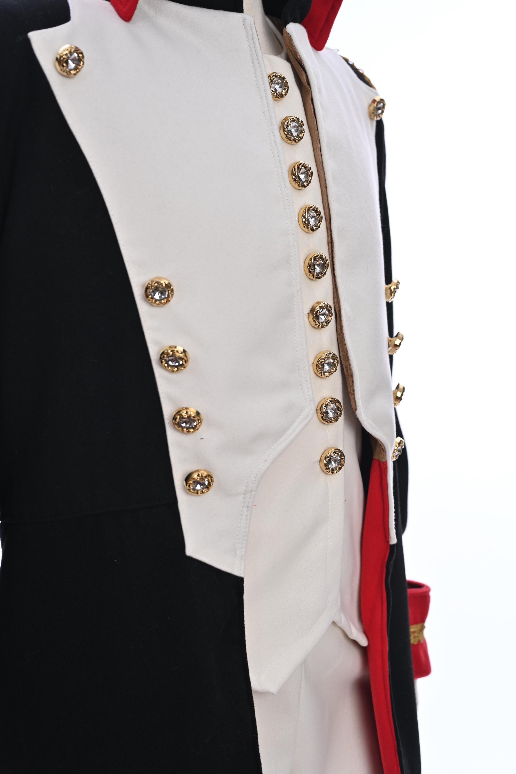 Napoleon Costume Men, French Emperor Outfit, Renaissance Military ...