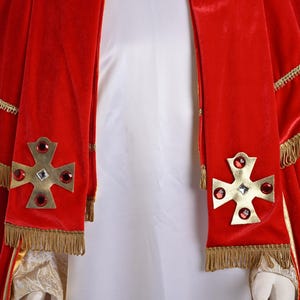 Handmade Saint Nicholas Costume, Velvet Father Christmas Outfit, L-XL ...