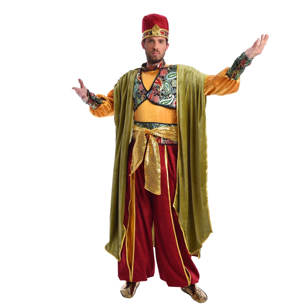 Deluxe Arabian Prince Costume: Velvet Cape, Handmade in Greece - Etsy