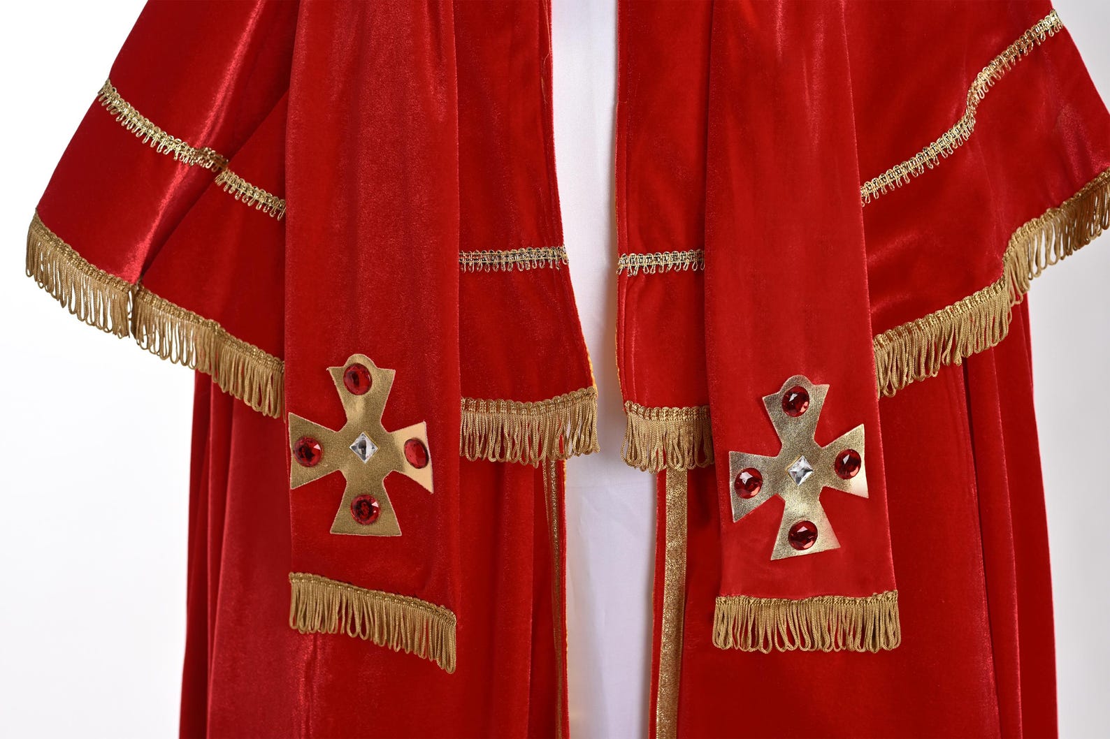 Handmade Saint Nicholas Costume, Velvet Father Christmas Outfit, L-XL ...