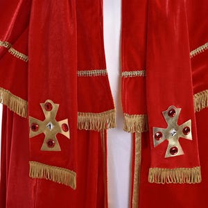 Professional Father Christmas Outfit, St. Nicholas Handmade Costume ...