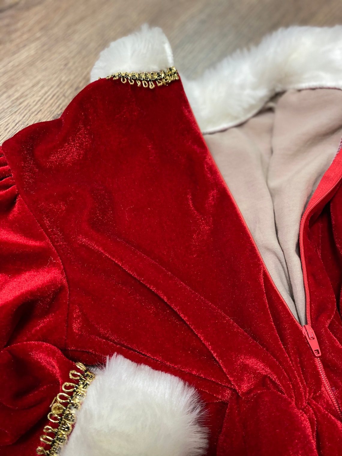 Girl Santa Claus Red Velvet Dress for Christmas Miss Santa | Etsy