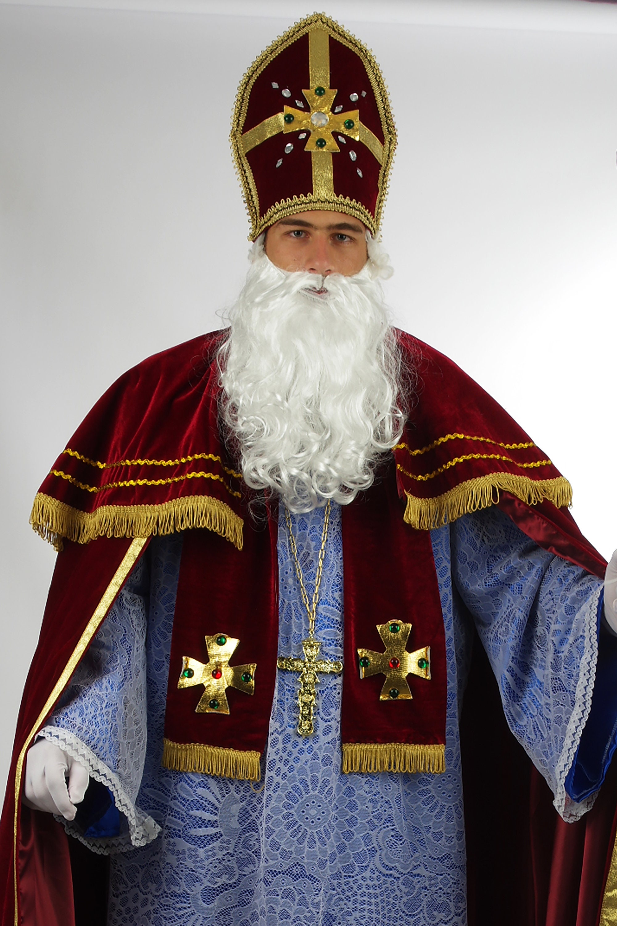 Handmade Saint Nicholas Costume: Velvet Father Christmas Outfit - Etsy