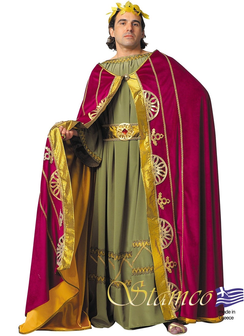 Julius Caesar Velvet Costume Ancient Roman Men's - Etsy