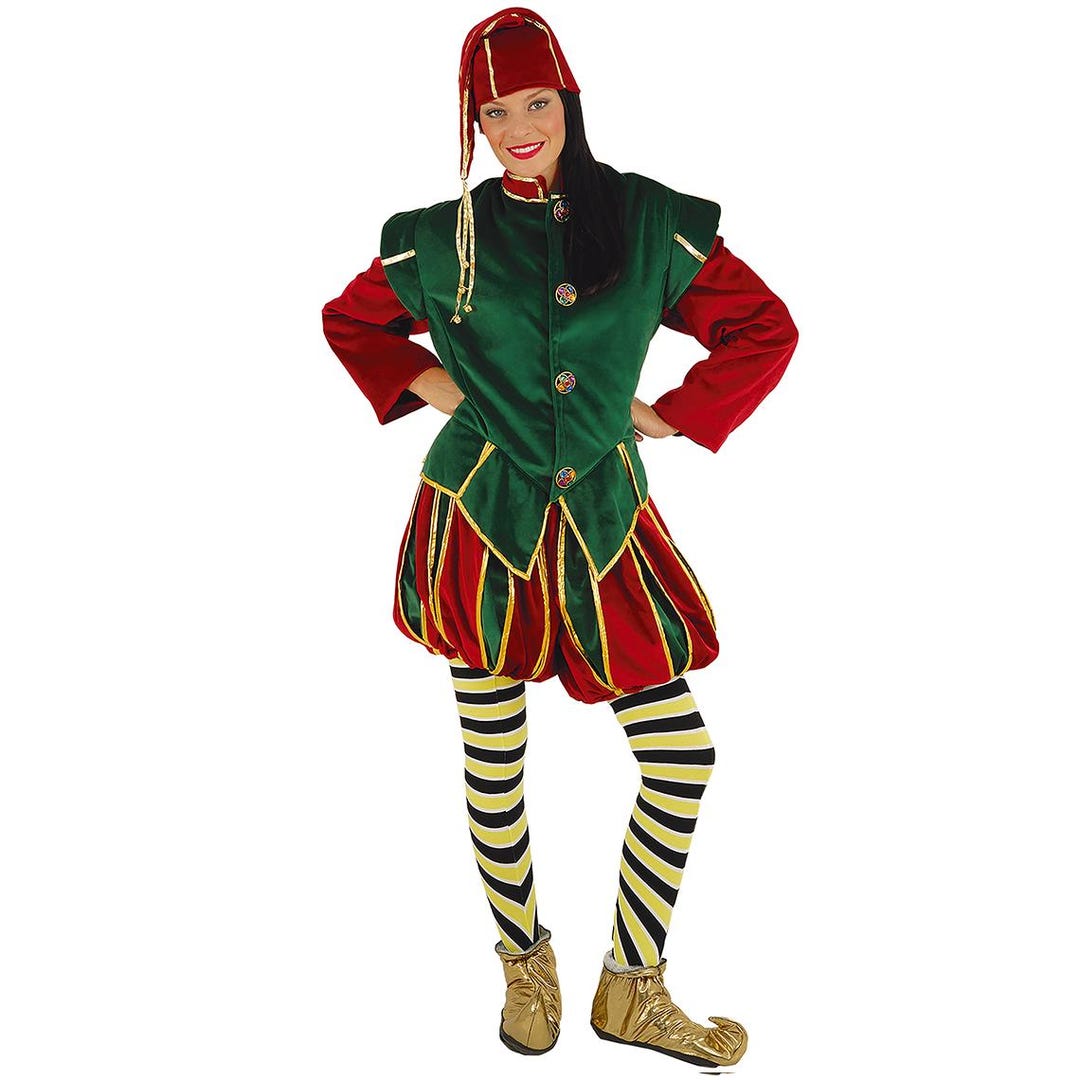 High Quality Christmas Elf Costume Adult Size, Super Deluxe Luxurious ...