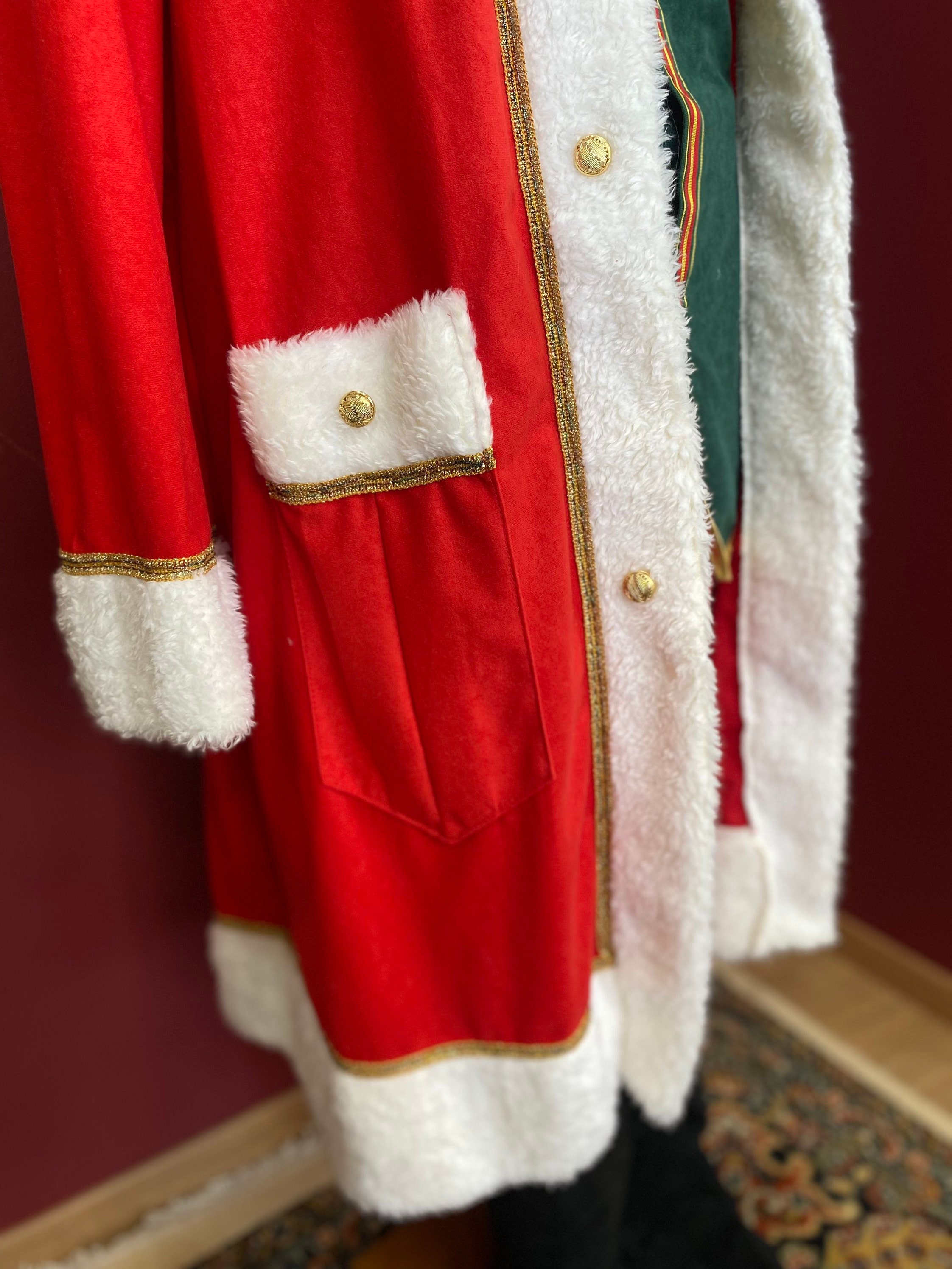 Deluxe Handmade Santa Claus Costume: Festive Christmas Outfit - Etsy