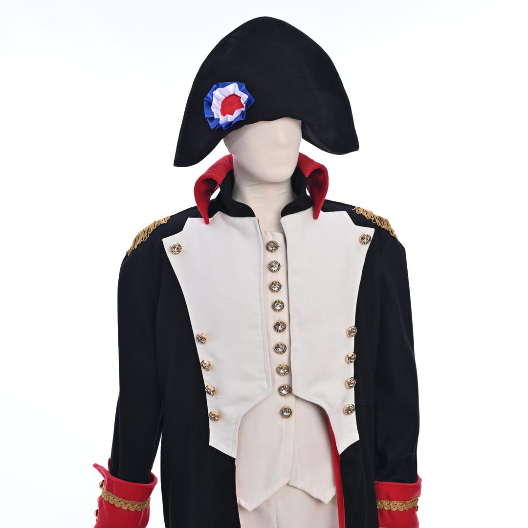 Napoleon Costume Men, French Emperor Outfit, Renaissance Military ...