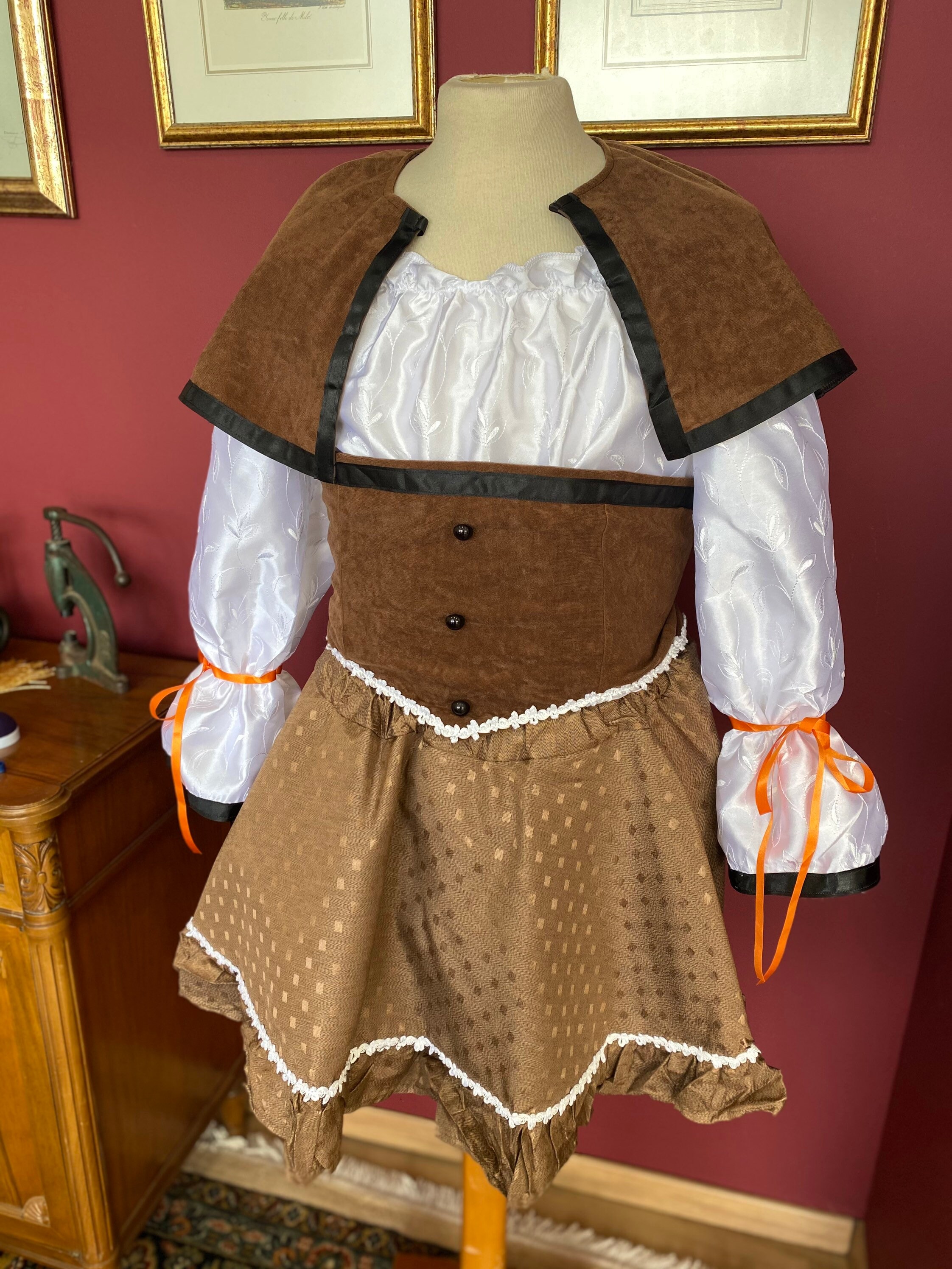 Wild West Western Fancy Dress Outfit for Womens Velvet Luxury - Etsy