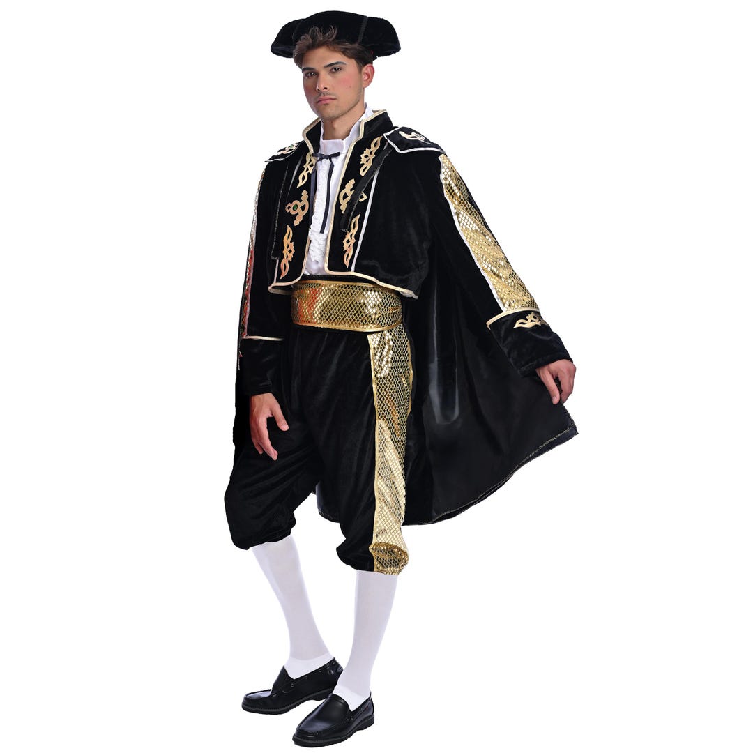 Black Velvet Matador Costume: Spanish Bullfighter Halloween Outfit - Etsy