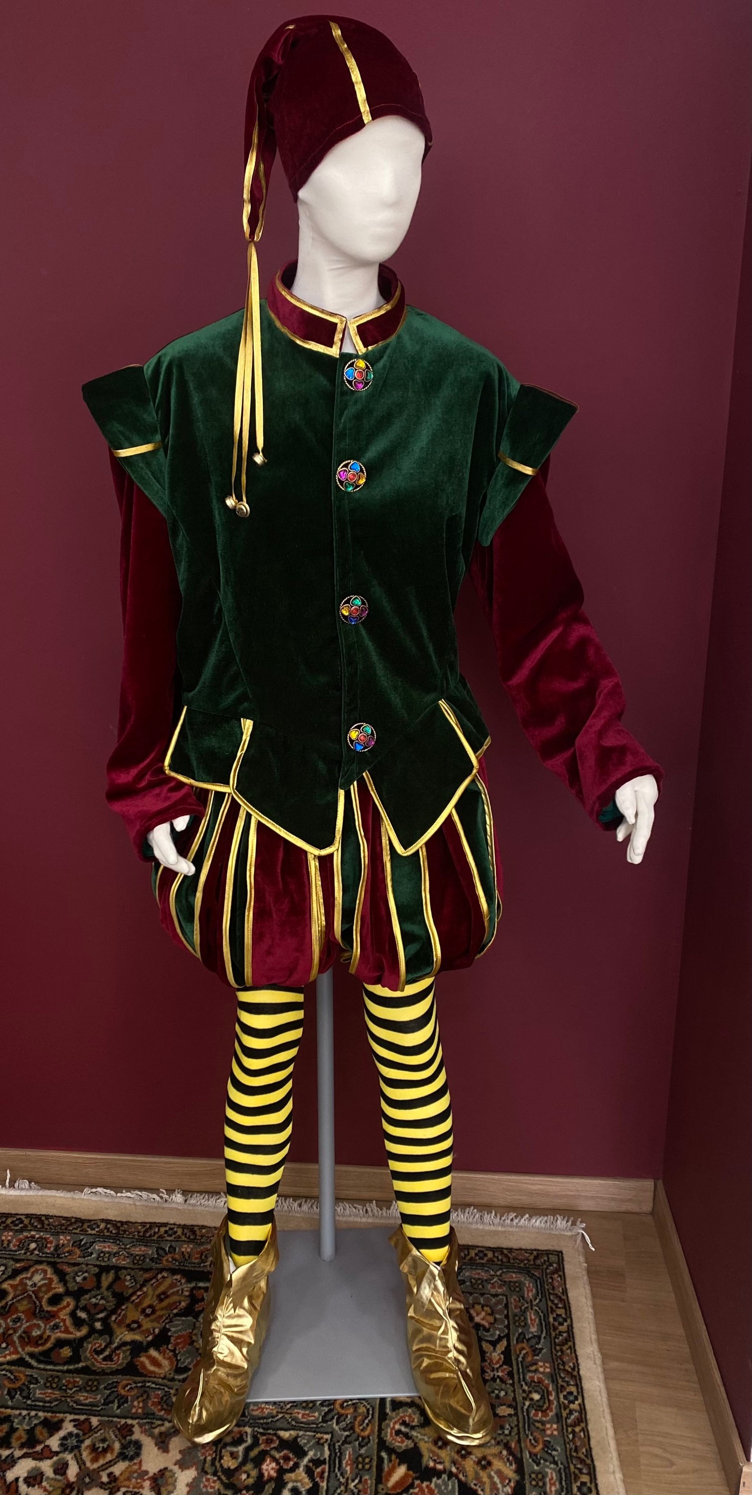 Handmade Elf Costume for Adult Deluxe Green Velvet Elf - Etsy Canada