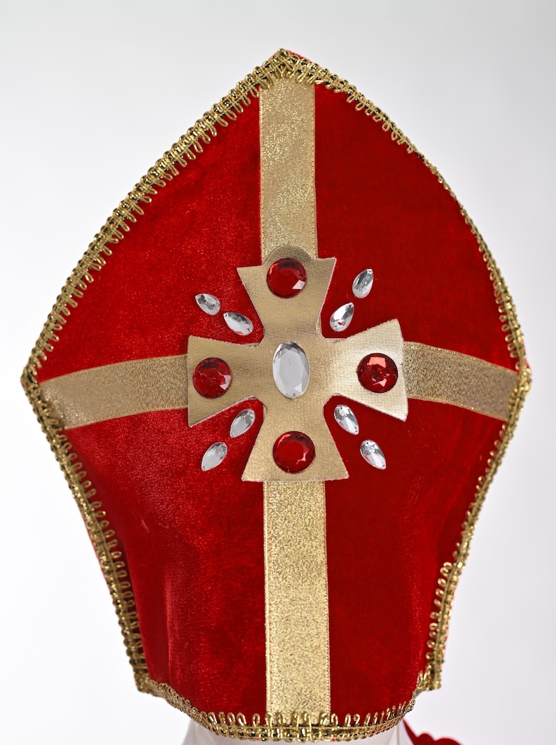 Handmade Saint Nicholas Costume, Velvet Father Christmas Outfit, L-XL ...