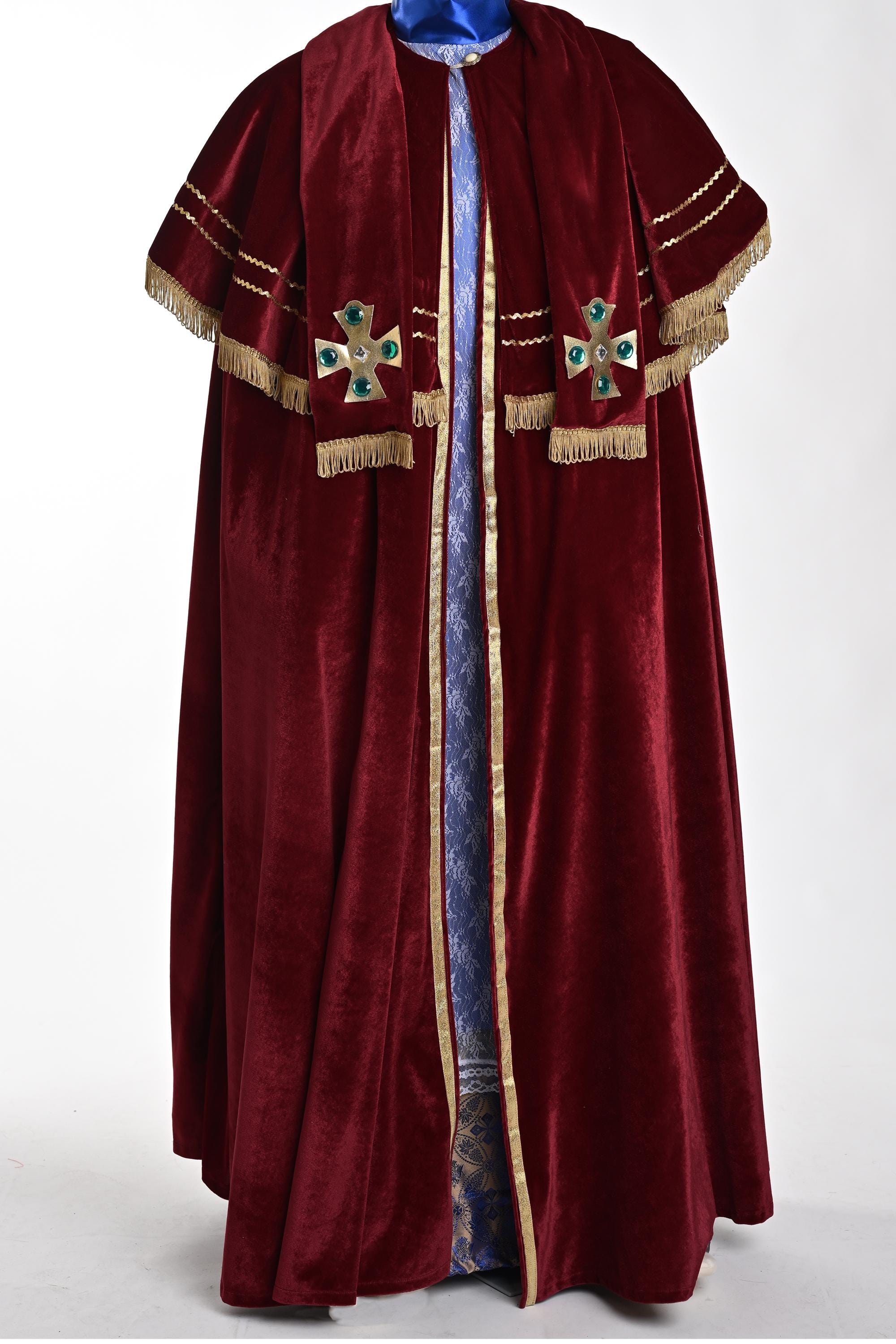 Handmade Saint Nicholas Costume: Velvet Father Christmas Outfit - Etsy