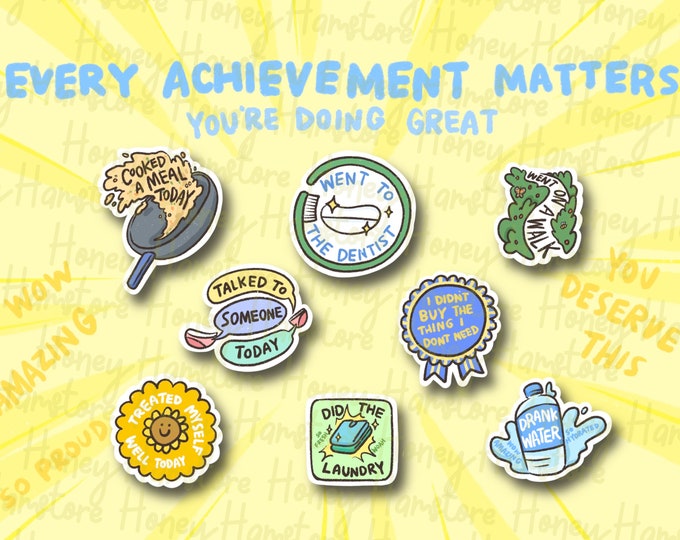 Cute Achievements/adulting/winning/functional/planner Stickers - Etsy