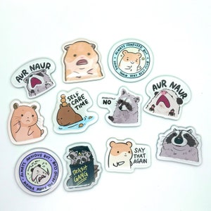 Possum Aur Naur | Funny Cute Opposum Acrylic Magnet | Gifts Under 10 ...