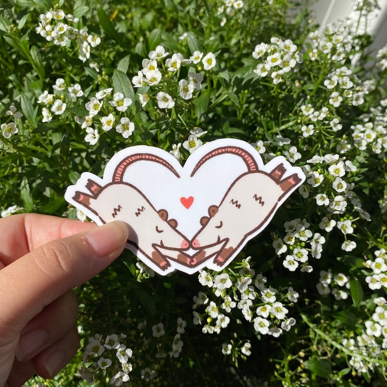 Animal Love Sticker Funny Sticker Gifts Under 10 Water - Etsy