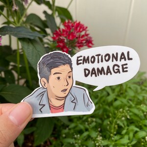 Emotional Damage Meme Laminated Stickers Funny Sticker Laptop Tiktok ...