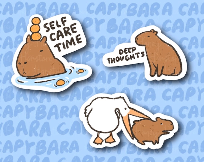 Capybara Stickers Sticker Pack Laptop Sticker Vinyl Sticker Deco ...
