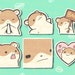 Hamster Emote Sticker Set | Seed Eating | Ban | Pog | Sus | Funny ...