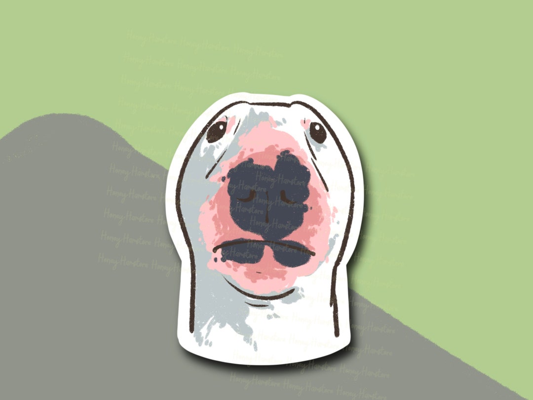 Staring Dog Sticker | Funny Meme Sticker | Gifts Under 10 | Water ...